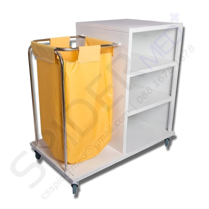 Jual TROLLEY LINEN STAINLESS STEEL / TROLLY LINEN SS / TROLI BAJU KOTOR ...