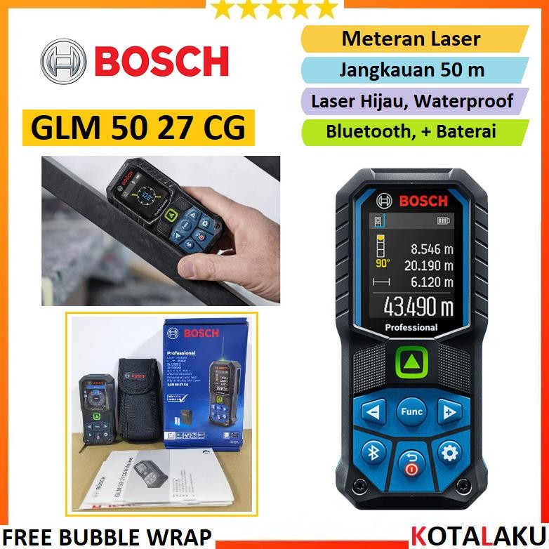 Jual Meteran Laser Digital Outdoor Rangefinder Meter Bosch GLM 50 27 CG ...