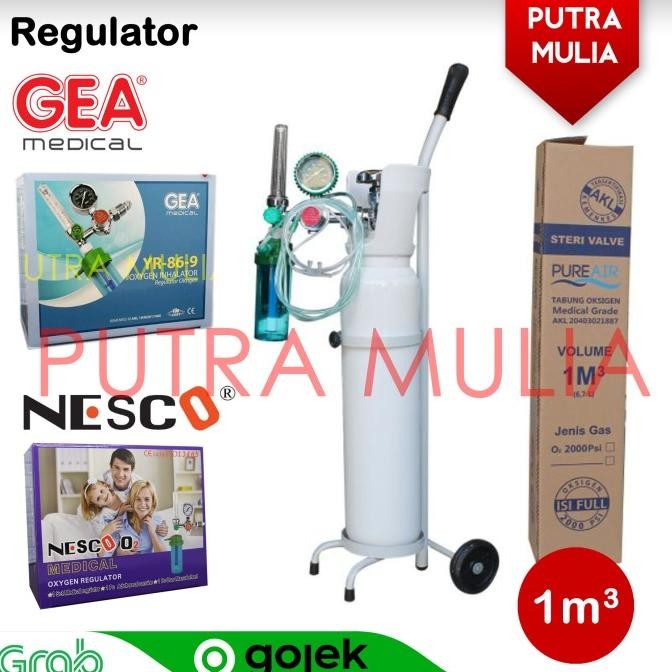 Jual TABUNG OKSIGEN OXYGEN SET REGULATOR DAN TROLEY ORIGINAL DAN ...