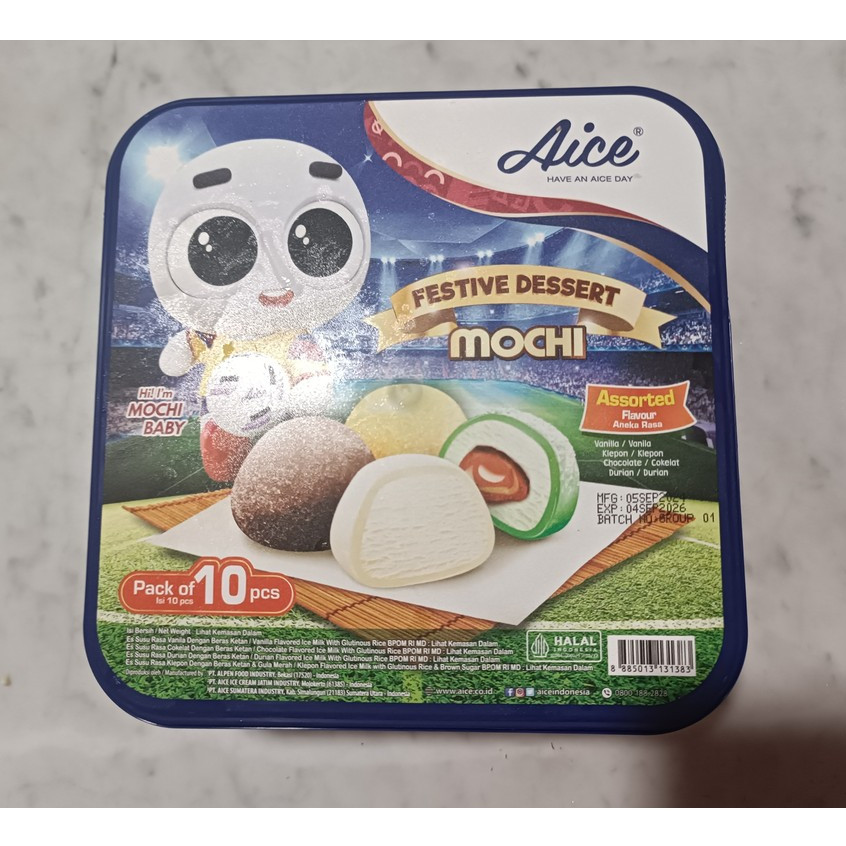 Jual AICE ICE CREAM MOCHI FESTIVE DESSERT ISI 10 PCS | Shopee Indonesia