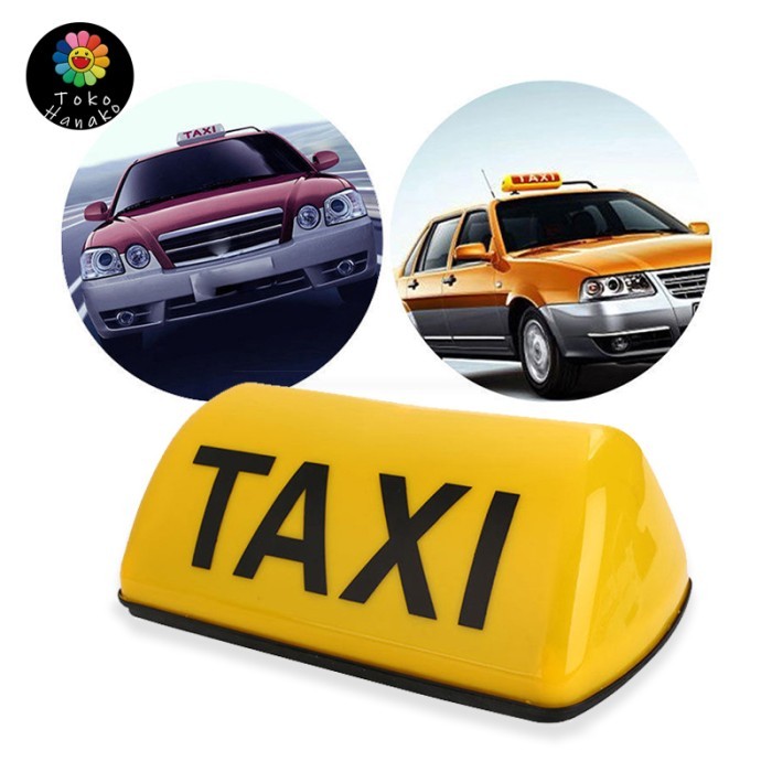 Jual TAXI LAMP/TAXI TANDA TAKSI ATAP TOPPER MOBIL MAGNETIC SIGN 12V ...