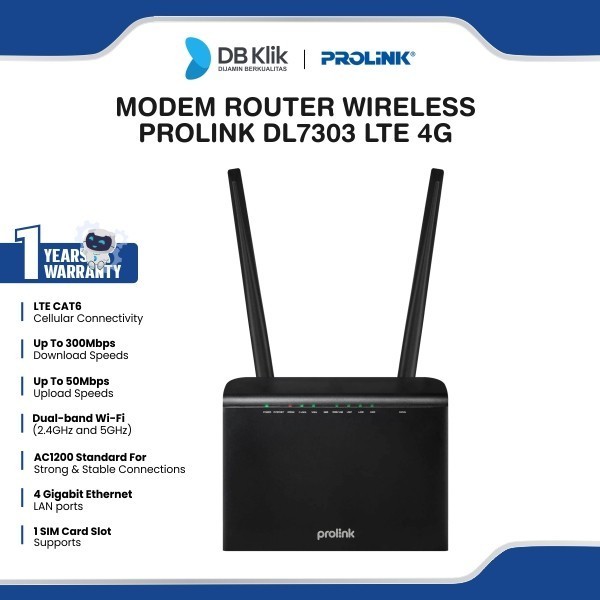 Jual Prolink Modem Router Wireless Dl7303 Lte 4G Dualband | Shopee ...
