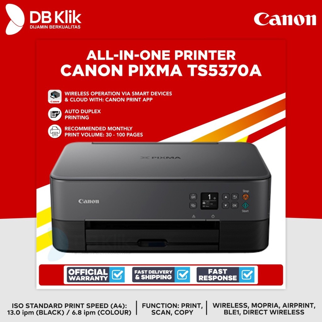 Jual Canon Printer Pixma Ts5370A All In One Wifi Bluetooth Duplex ...