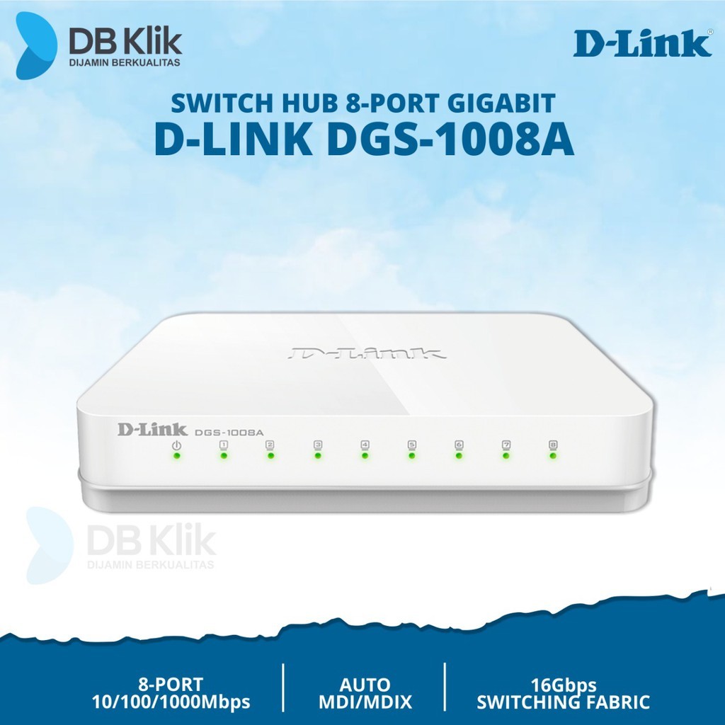 Jual Dlink Switch Hub 8P 10/100/1000 Gigabit Dgs-1008A | Shopee Indonesia