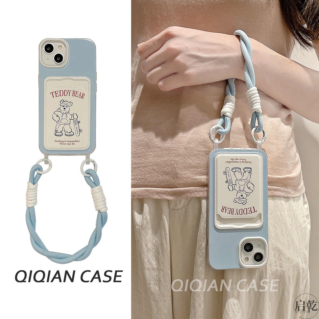 Jual Anti Shock Card Holder Garis Beruang Lucu Casing Vivo Y18 Y03 Y17 Y28 V27 Pro Y15S Y15A Y27 ...