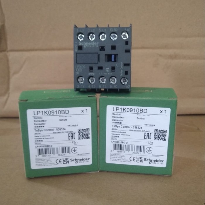 Jual Schneider Contactor Kontaktor 3P 9A 24Vdc Lp1K0910Bd | Shopee ...