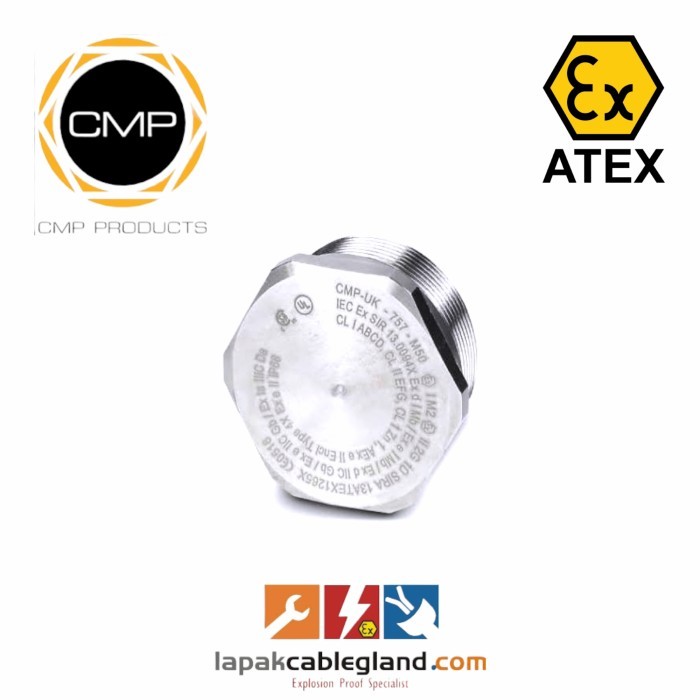 Jual Explosion Proof Stopping Plug Cmp 757 1" Npt Brass Nickel Plated ...