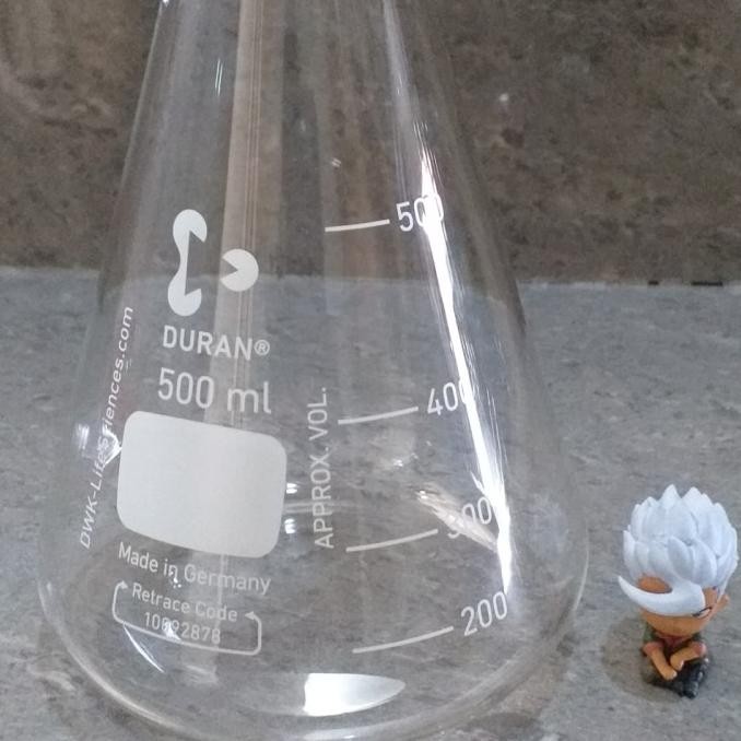 Jual Erlenmeyer Flask Labu Erlenmeyer Gelas Erlenmeyer DURAN 500 ml ...