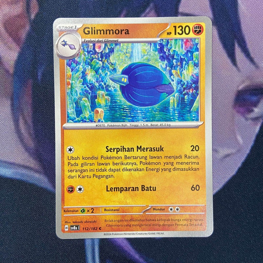 Jual pokemon (ID) glimmora - SV8s 112/182 - C | Shopee Indonesia