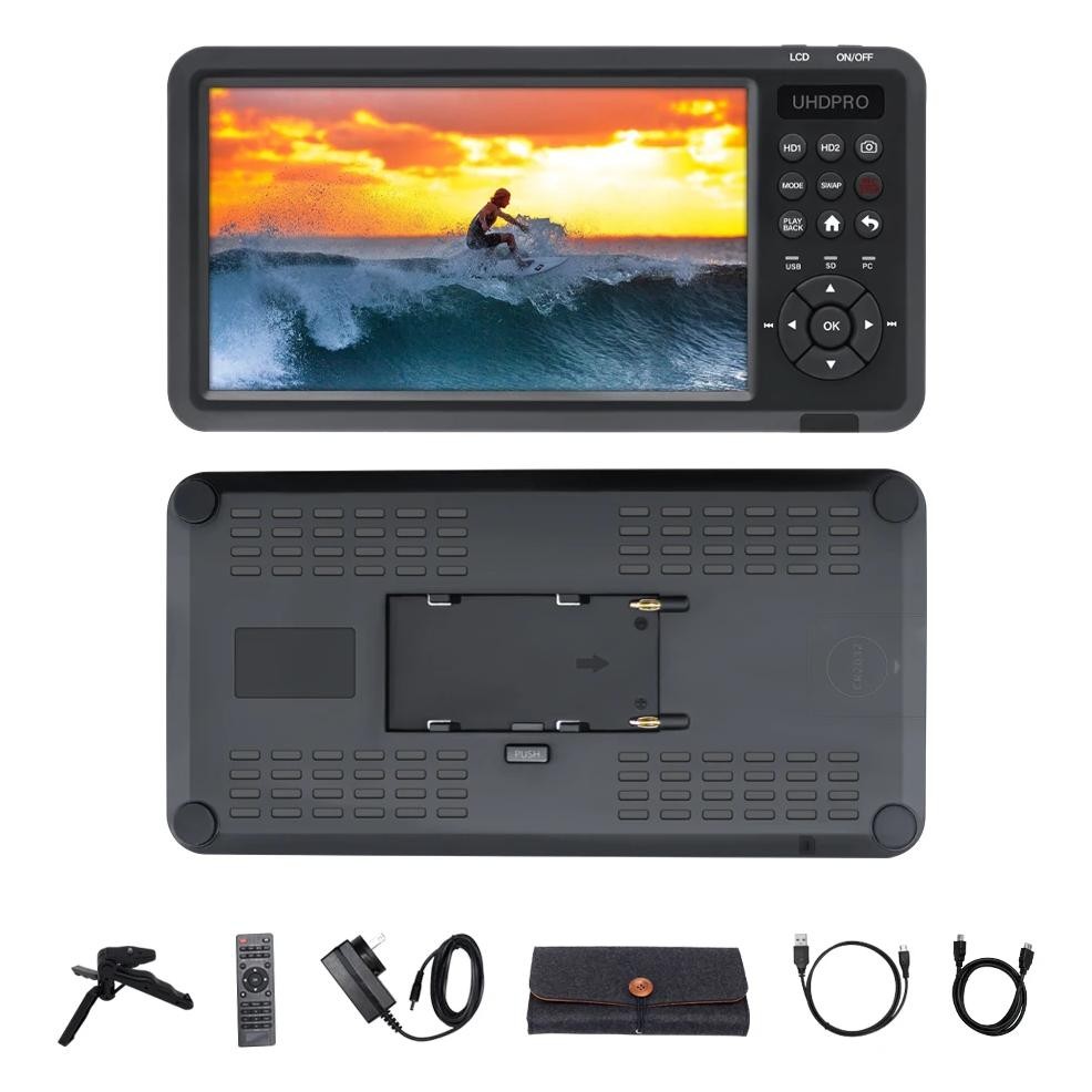 Jual unisheen video recorder capture box with screen 4k remotel control ur500 ur500a rca svideo ...