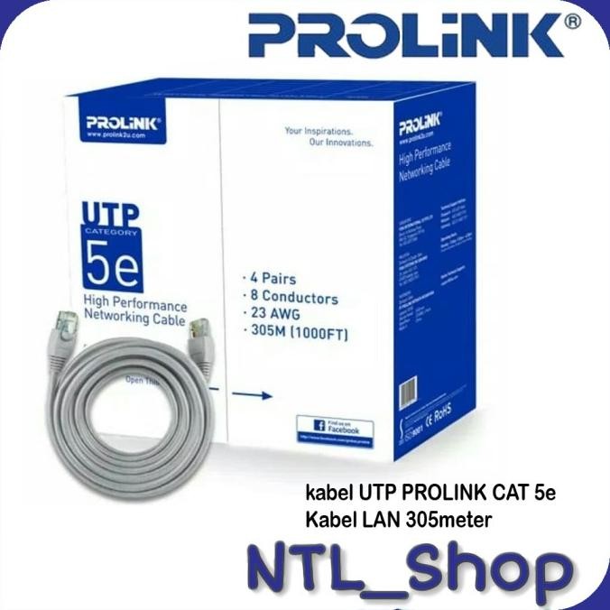 Jual KABEL UTP PROLINK CAT 5E- Kabel UTP PROLINK CAT 5e Kabel LAN ...