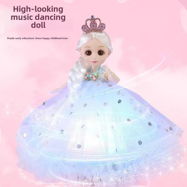 Jual 26cm singing rotating dancing princess barbie doll musical light ...