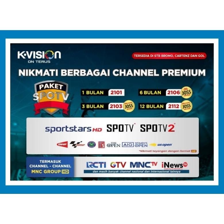 Jual (DISKON PRABOTAN) SPOTV 2101 receiver K Vision Bromo Cartenz dan ...