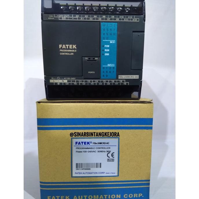 Jual FATEK PLC MC SERIES ADVANCE MAIN UNITS RELAY OUTPUTS (FBS-24MCR2-AC) | Shopee Indonesia