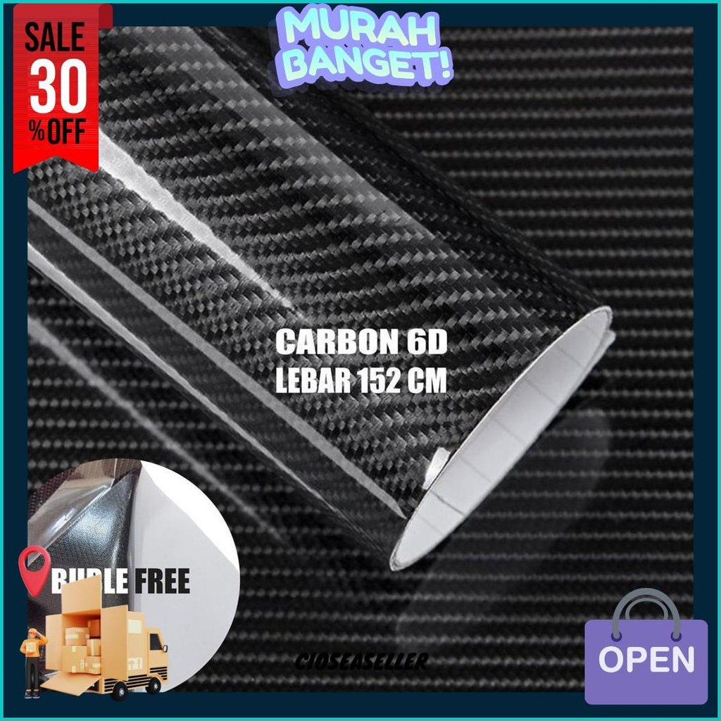 Jual Stiker Carbon Skotlet Karbon 6D Sticker Karbon Kevlar Motor Mobil ...