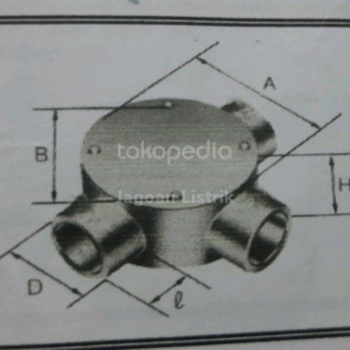 Jual Teedus Besi E39 1 1/2 Inch Tdus Teedos Tdos T-Dus 3 Way E39 ...