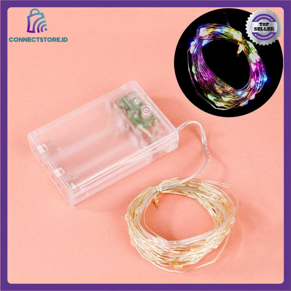 Jual Lampu Hias String Lights Battery Box 50 Led 5 Meter Multi Color ...