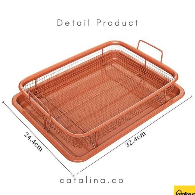 Jual CATALINA Crisper Tray Nampan Tirisan Minyak Gorengan Cooling Rack ...