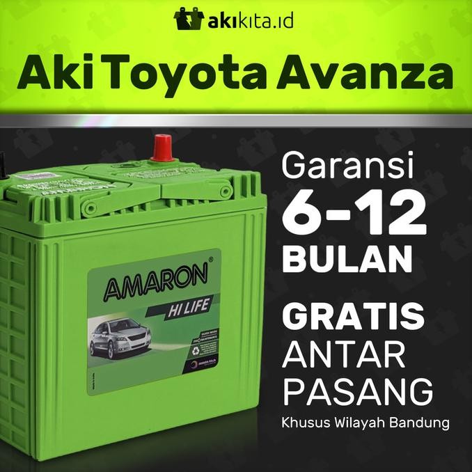 Jual Aki Mobil Toyota Avanza Amaron 12V 35 Ah 45 Ah Gratis Pemasangan Aki | Shopee Indonesia