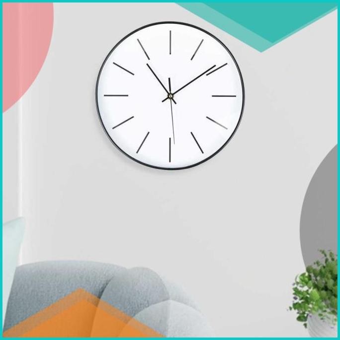 Jual Jam Dinding Besar Ruangan Silent Movement Quartz Desain Bulat ...