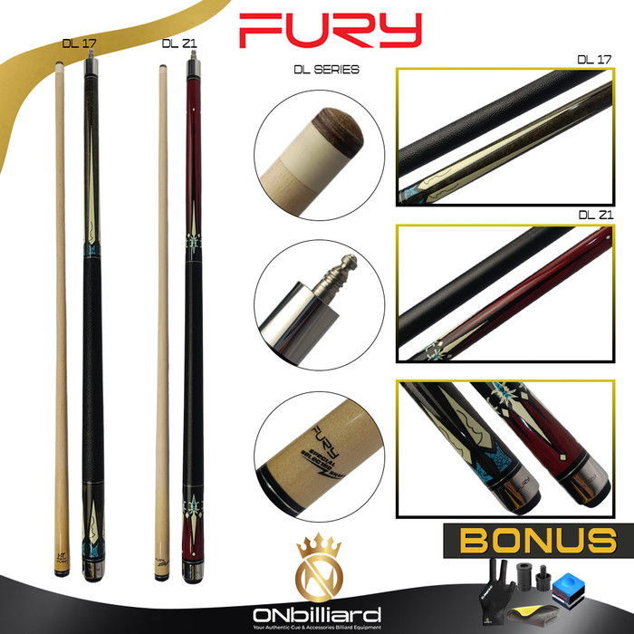 Jual HARGA DISC - Stick Billiard Fury DL Series DL-17 DL-21 Cue / Stik ...
