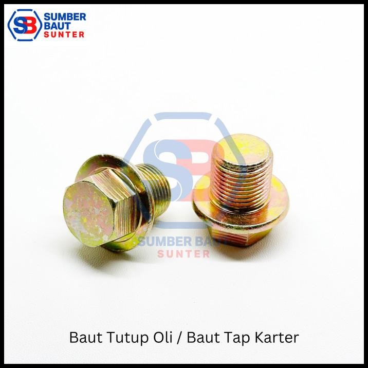 Jual HOT DEAL M18 X 1.50 X 13 BAUT TAP KARTER / BAUT TUTUP OLI KUNCI 19 ...