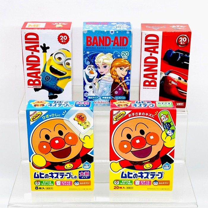Jual JAPAN BAND AID DISNEY,MINIONS, ANPANMAN PLESTER LUKA ANAK | Shopee ...