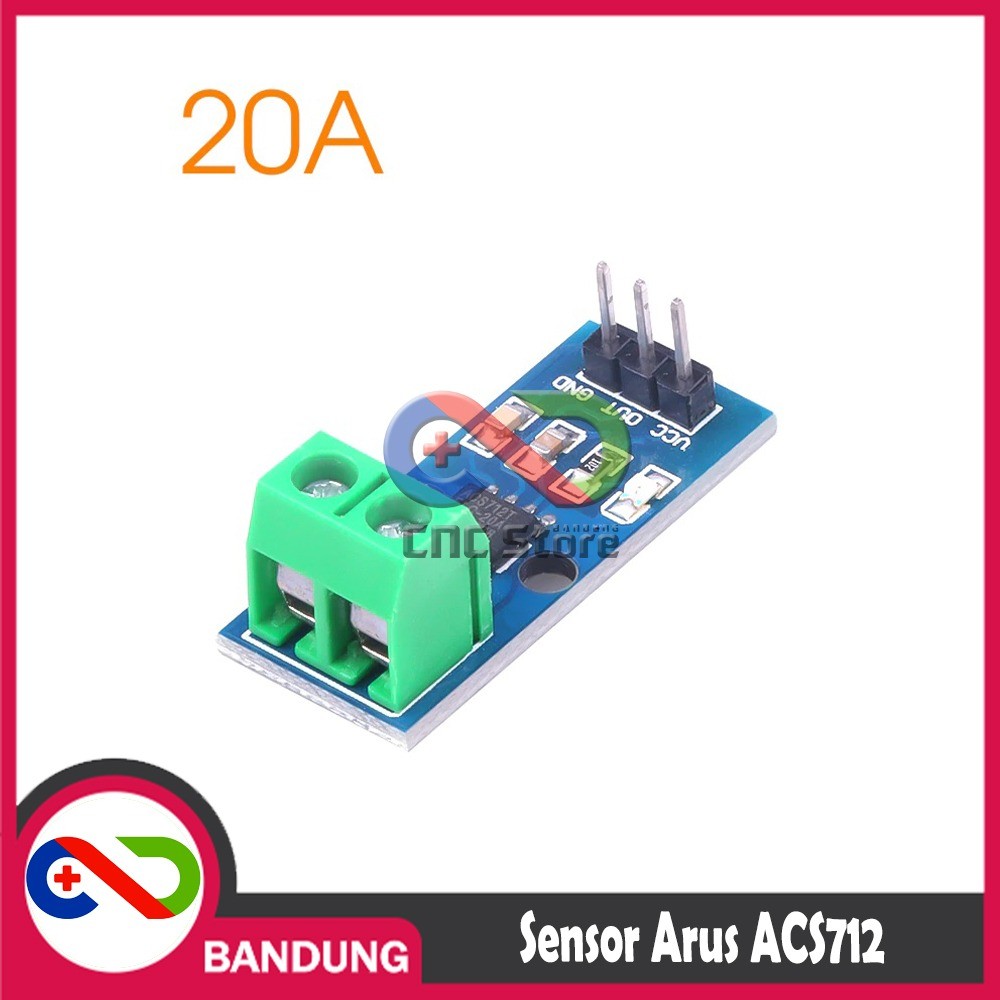 Jual SENSOR ARUS ACS712 20A RANGE HALL CURRENT SENSOR MODULE FOR | Shopee Indonesia