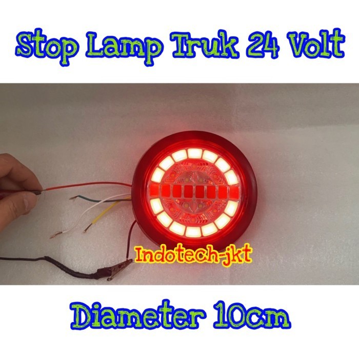 Jual STOP LAMP LAMPU BELAKANG TRUK 24 VOLT MODEL BULAT 32 LED | Shopee ...