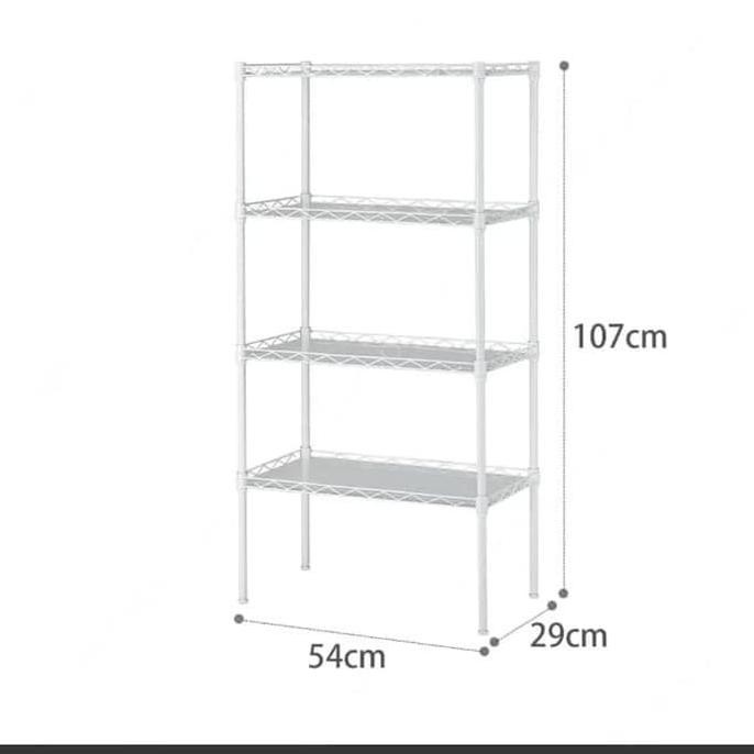 Jual Tersedia Krisbow Rak Besi Stainless Serbaguna Kokoh 4 Susun ...