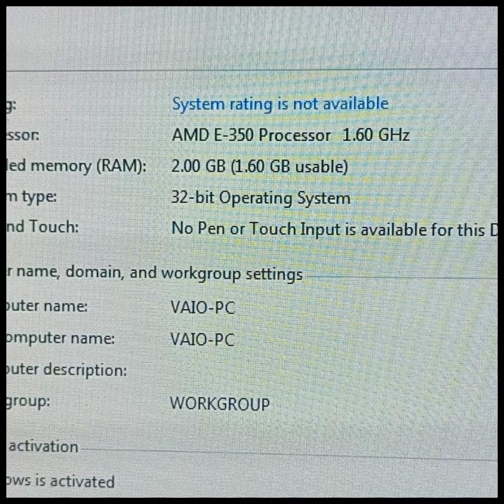 Jual Laptop Sony Vaio AMD-350 lancar | Shopee Indonesia