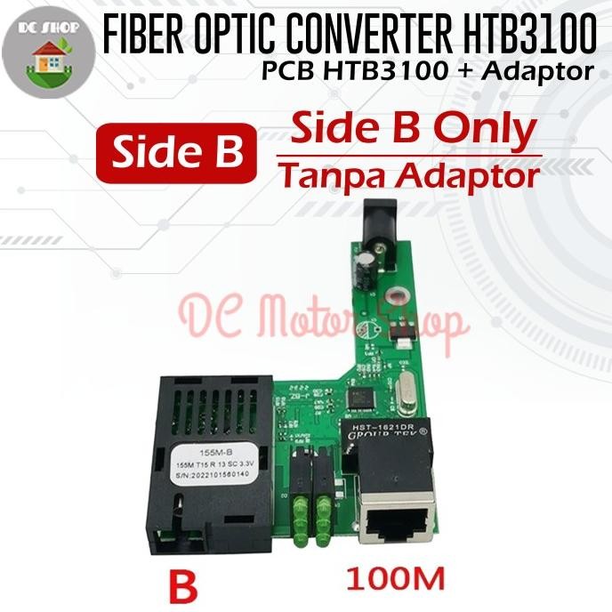 Jual PCB NETLINK HTB-3100 A B Side A Side B Fiber Optic Media Converter ...
