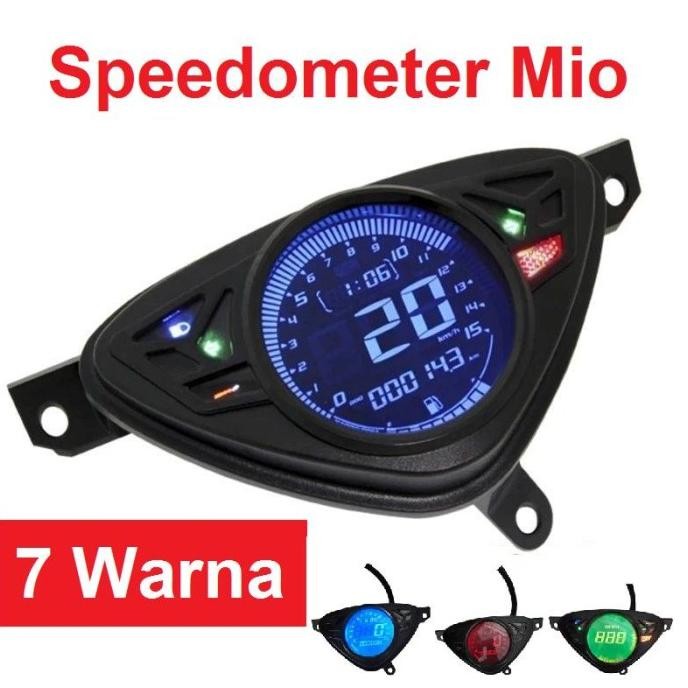Jual (Pnp) Speedometer Mio 100 Digital 7 Warna Spidometer Mio Sporty ...