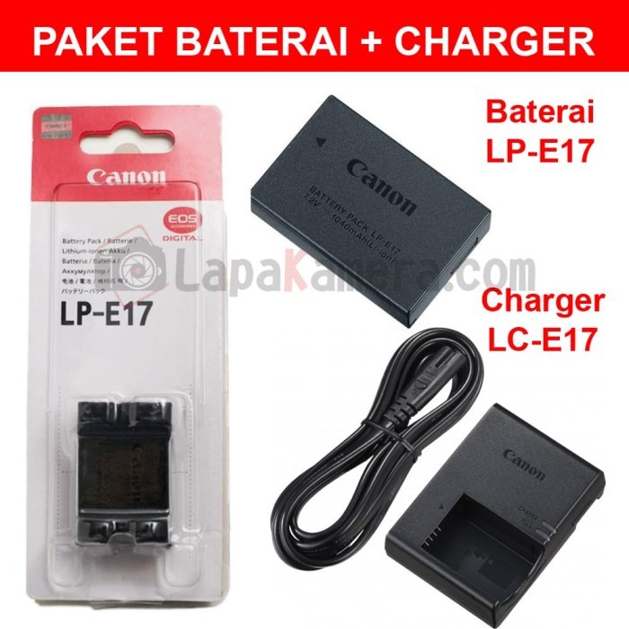 Jual Baterai Lp-E17 Dan Charger Lc-E17 For Eos M3 M5 M6 800D 760D 750D 77D | Shopee Indonesia
