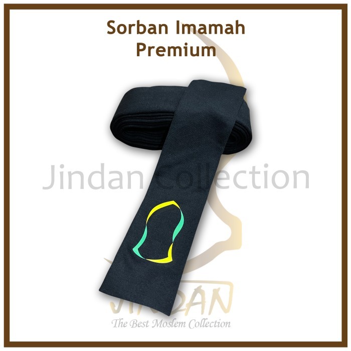Jual BISA COD Sorban Turban Imamah Premium 1 sampai 5 Meter Polos Logo ...