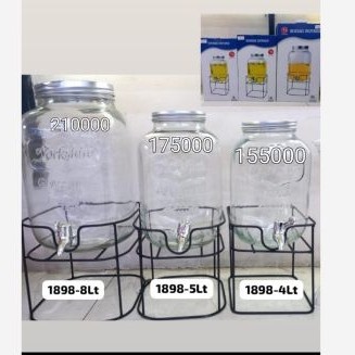 Jual dispenser jar kaca 5 Liter/ wadah minuman | Shopee Indonesia