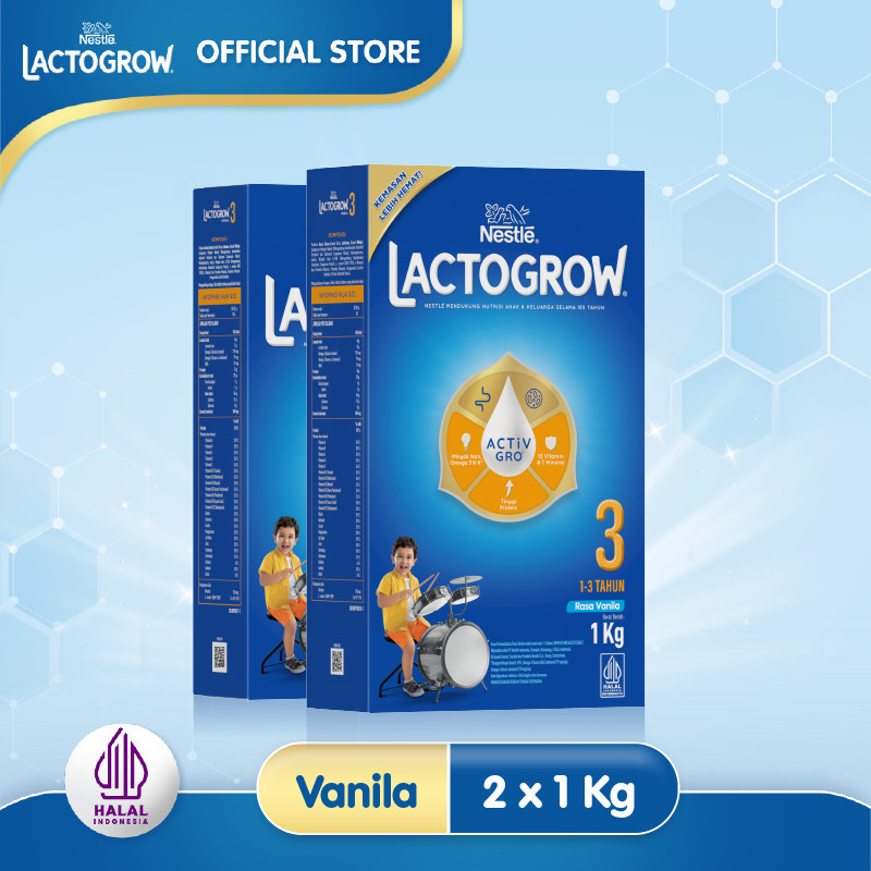 Jual Nestle LACTOGROW PRO 1+ / LACTOGROW 3 dengan ACTiVGRO Susu Vanila ...