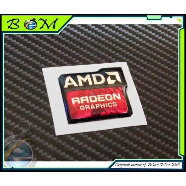 Jual TERMURAH STICKER STIKER LOGO TIMBUL GPU VGA AMD RADEON GRAPHICS ...