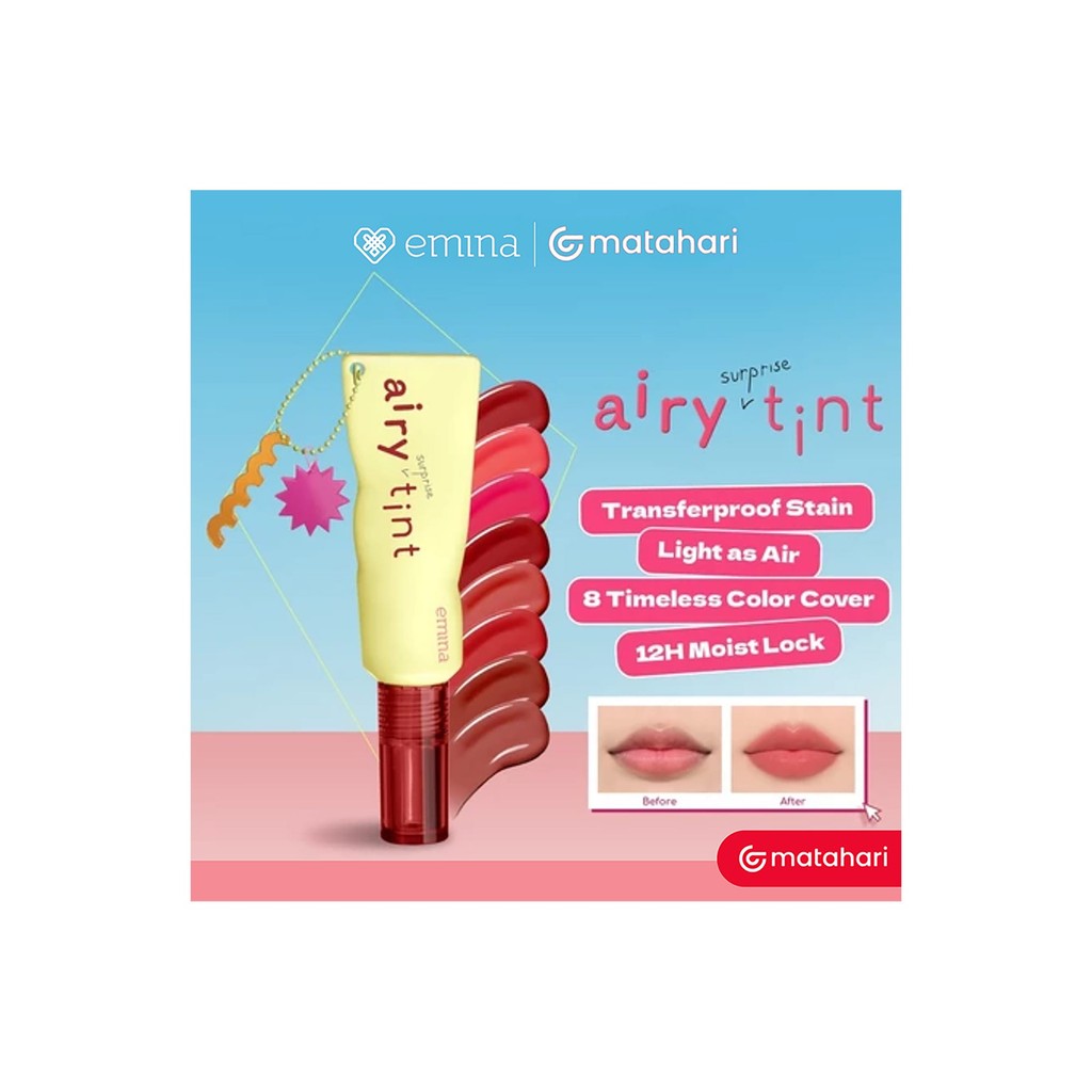 Jual Emina Airy Surprise Tint 05 Flip phone 3 g 121046654 | Shopee ...