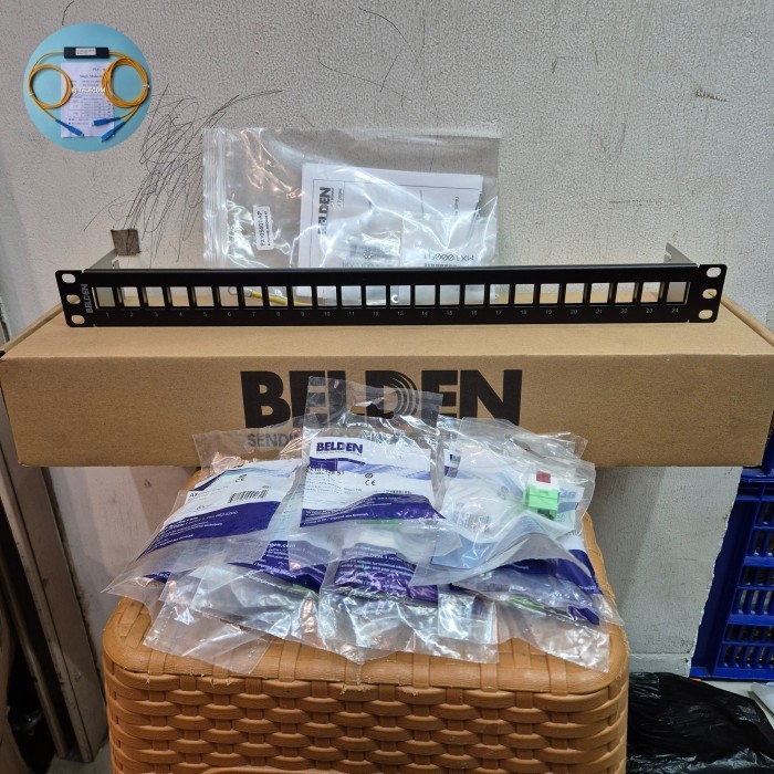 Jual BEBAS ONGKIR - BELDEN PATCH PANEL 24 PORT CAT 6 FULLSET, PATCH ...