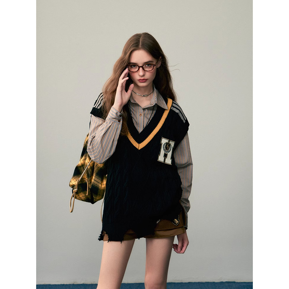 Jual Bordir Wanita Rompi Rajutan Putar Industri Berat V Sweter Tanpa ...