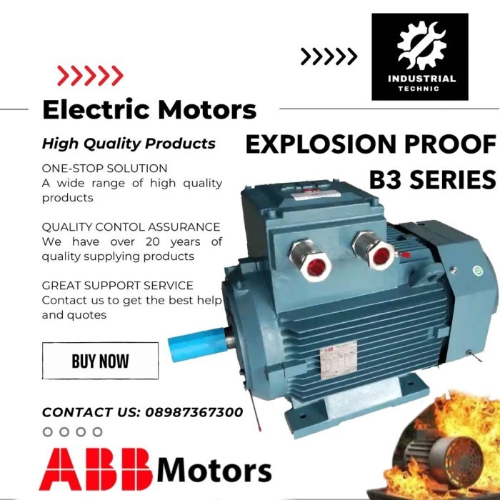 Jual DINAMO ELECTRIC MOTOR ABB EXPLOSION PROOF 4P 4KW M2JAX 112 M4A ...