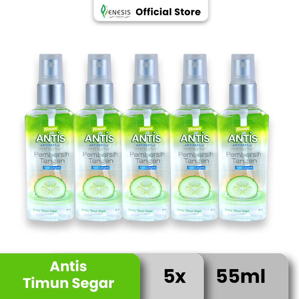 Jual Antis Botol Spray Timun 55 ml x5 | Shopee Indonesia
