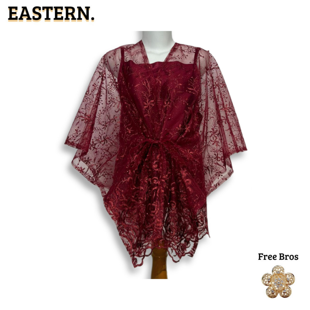 Jual Outer Fashion Brokat Outer Kondangan Ghina Bahan Brokat Tile 10 ...