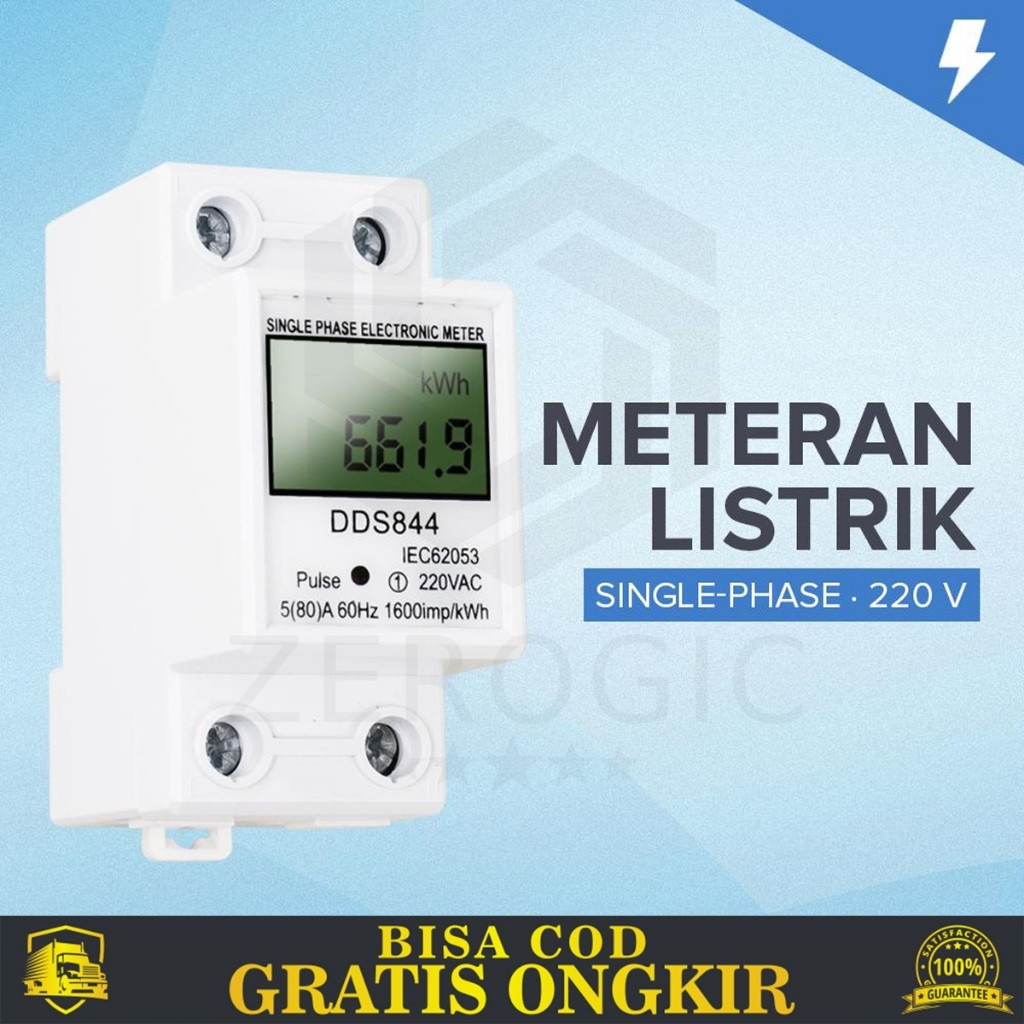 Jual PERANGKAT METERAN LISTRIK DIGITAL 4 PLUG BAUT SINGLE PHASE LAYAR ...