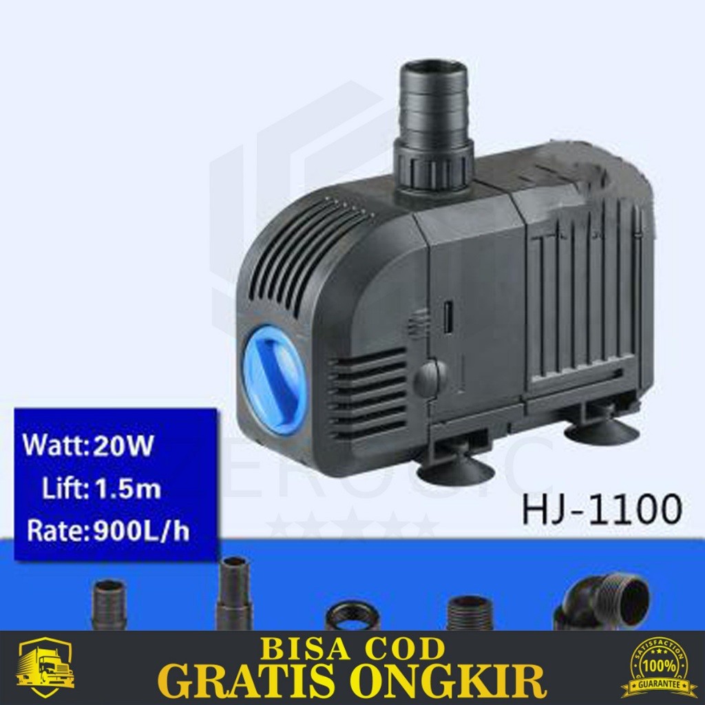 Jual POMPA AIR AQUARIUM IKAN SUBMERSIBLE PUMP FISH AKUARIUM CELUP KABEL ...