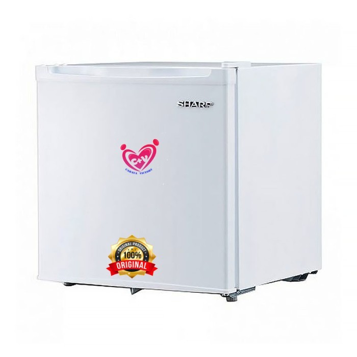 Jual SHARP KULKAS KECIL PORTABLE / MINI BAR SHARP SJ - 50 MB WHITE ...