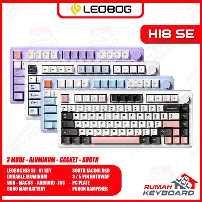Jual LEOBOG HI8 SE - 75% - 3 MODE - Aluminum - South RGB - Special Edition - Mechanical Keyboard ...