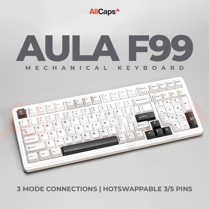 Jual AULA F99 - 3-mode 99-keys Hotswappable Mechanical Keyboard | Shopee Indonesia