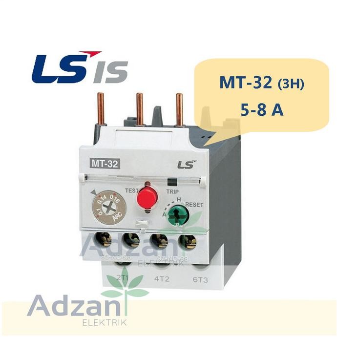 Jual TERBARU - Thermal Overload Relay MT-32/3H (5-8)A LS LSis | Shopee ...